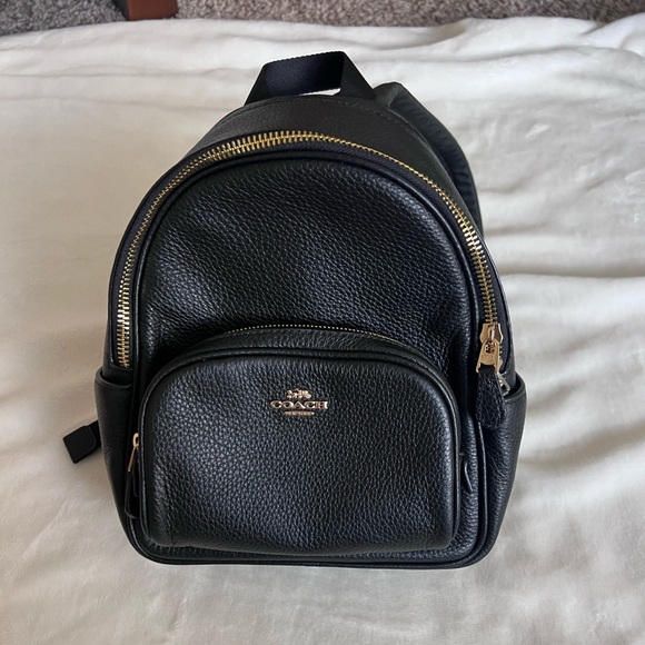 Coach | Bags | Coach Black Leather Mini Backpack | Poshmark
